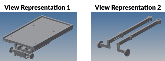 View Representations with Different Parts Lists