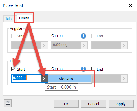 Inventor - Centering a Hole in a Slot with the Joint Command
