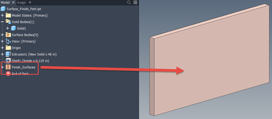 Inventor - Consistently and Efficiently Calculate Finished Surface Areas