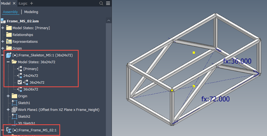 Inventor - Driving Multiple Frames Using a Single Skeleton with Model ...