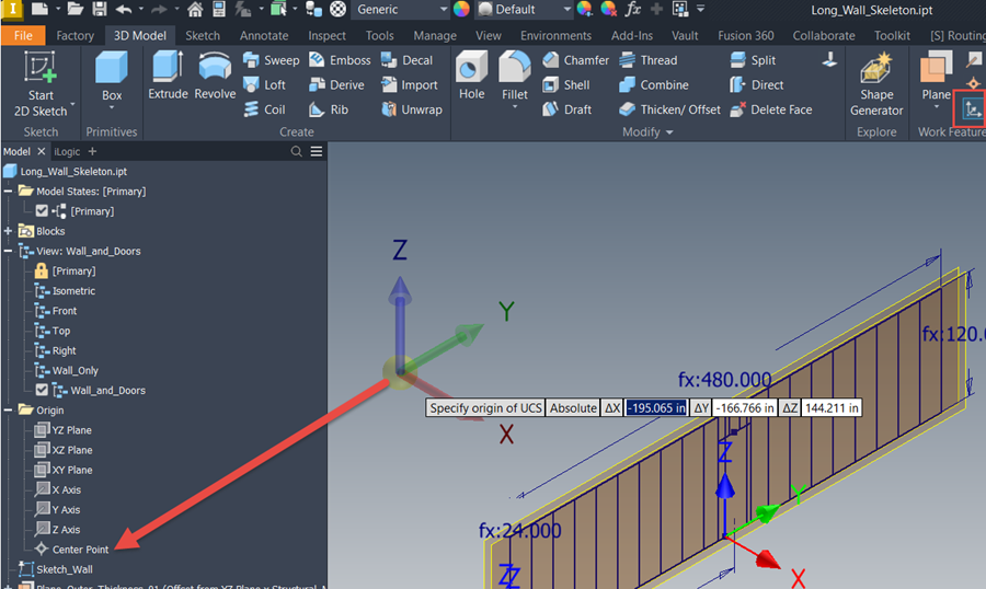 How to Parameterize the Location and Orientation of a UCS