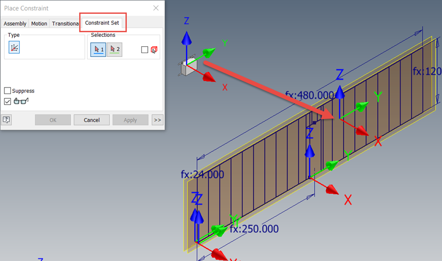 How to Parameterize the Location and Orientation of a UCS